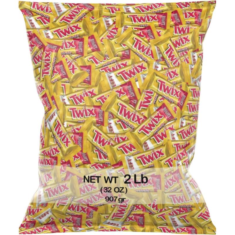 Twix Minis (2Lb) Mini Bar Snack Pack Individually Wrapped Chocolate for ...