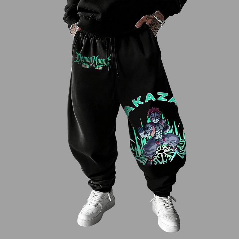Demon Slayer Sweat Pants, Anime Akaza Zenitsu Pants, Anime Jogger ...