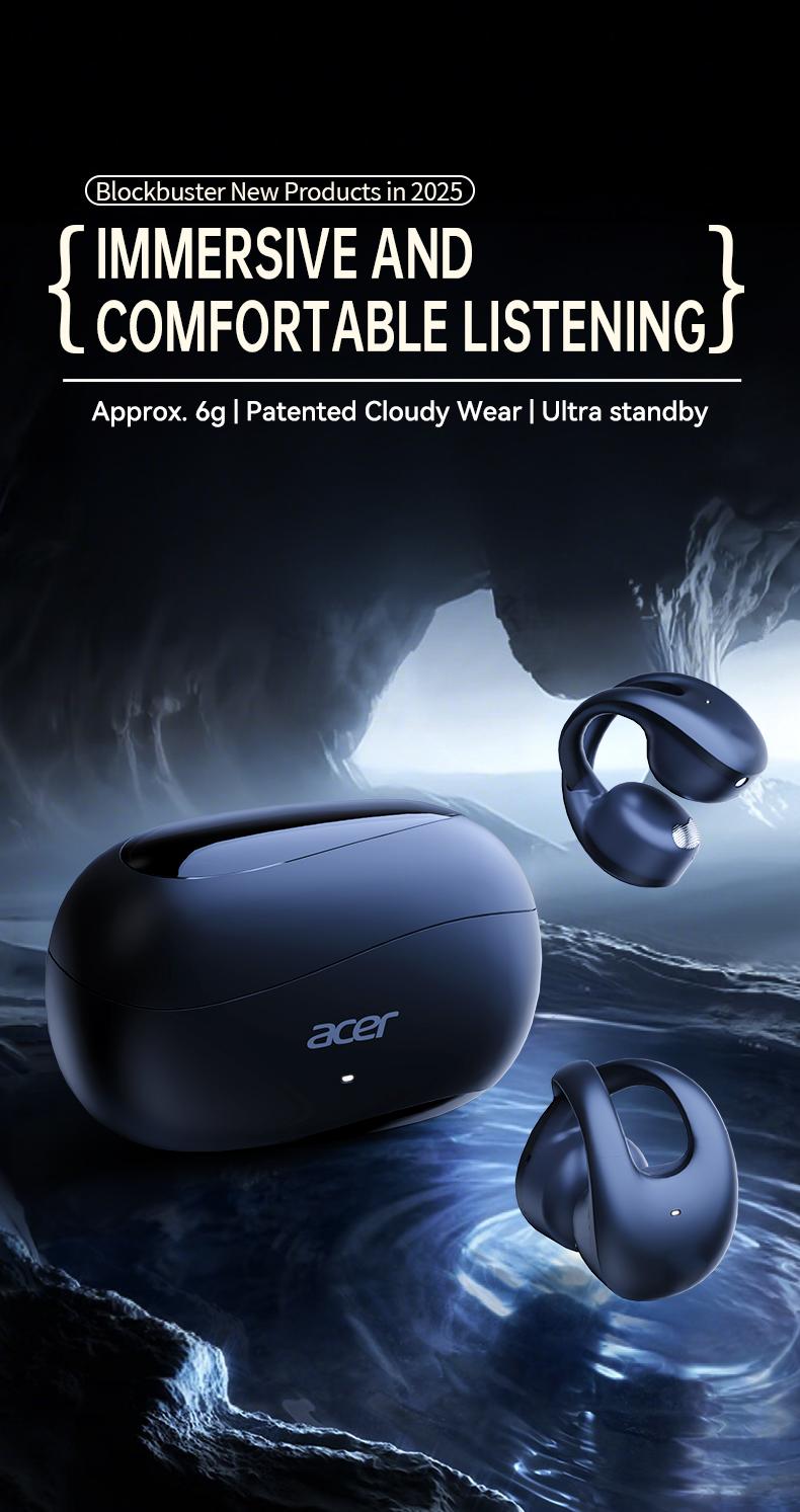 Acer OHR555 Wireless Open-Ear Headphone - HIFI Gaming Earbuds - TikTok Shop