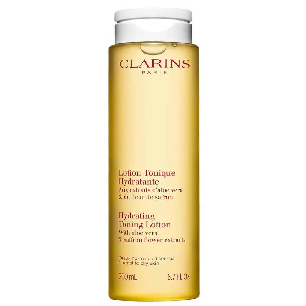 Clarins Hydrating Toning Lotion With Aloe Vera & Saffron Flower ...