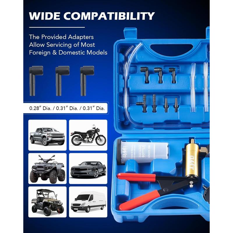 Orion Motor Tech Brake Bleeder Kit with Hand Vacuum Pump and Adapters ...