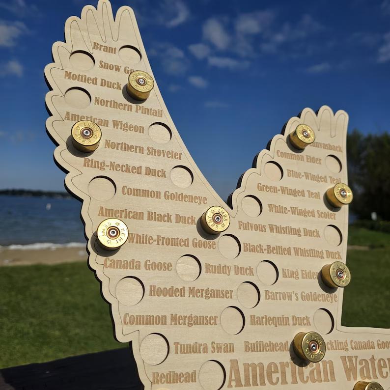 American Waterfowl Hunting Log Sign | Personalized Duck Hunting Tracker ...