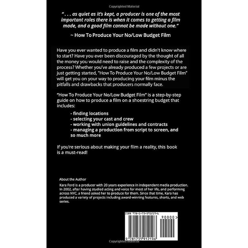How To Produce Your No/Low Budget Film: A Simple Guide To Making A ...
