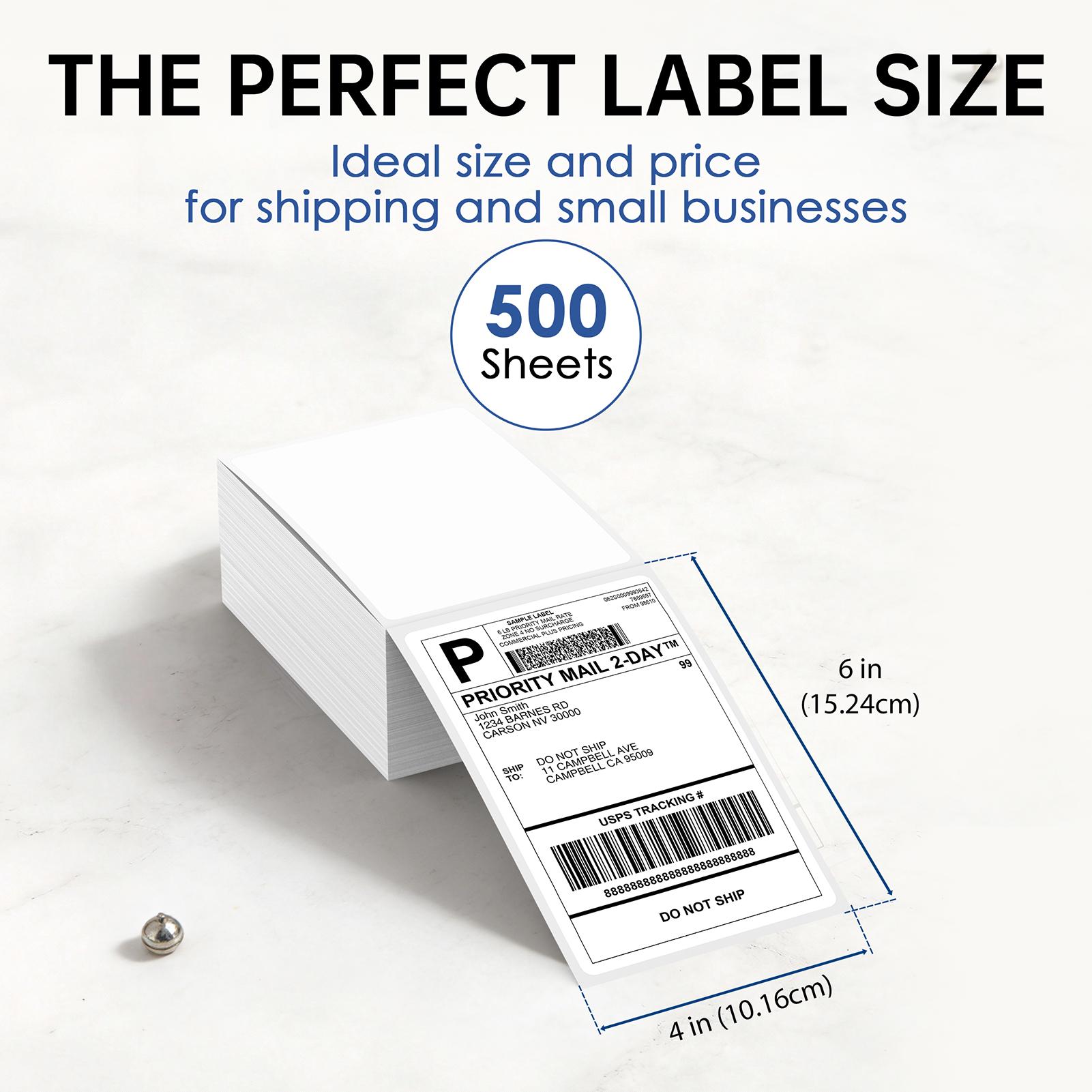 Professional 4x6 Thermal Labels for Shipping - High-Speed, Smudge-Proof ...