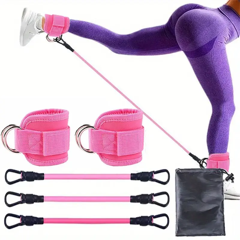 Resistance Bands, 5-Pack Ankle Band Set for Leg and Hip Training – TPE ...