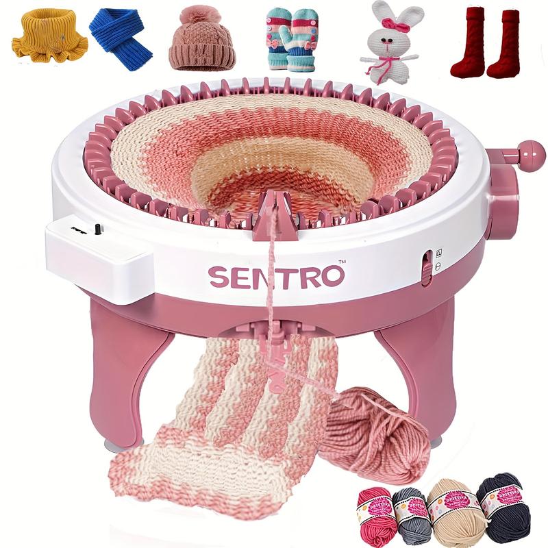 Sentro 48 Needle Knitting Machine, Portable Yarn Craft Tool with ...