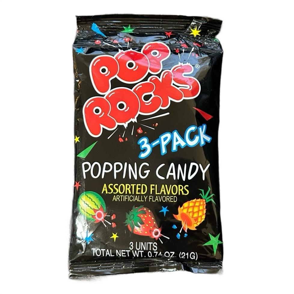 Pop Rocks Popping Candy - 1 Pack with 3 Pieces - 0.74 oz - Strawberry ...