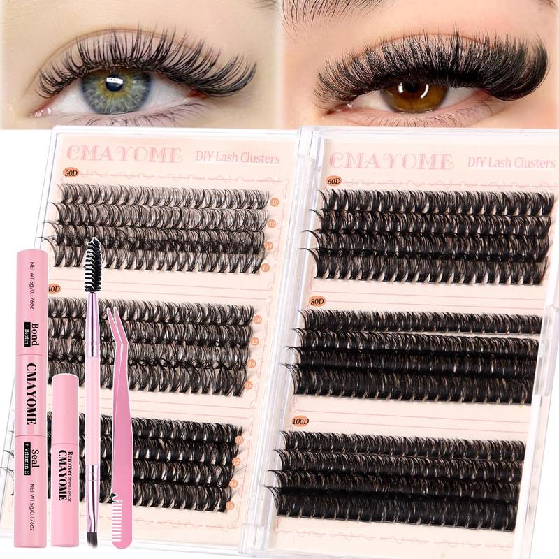 Mixed Size Fake Eyelash Kit, 1 Set Curling Individual False Eyelashes ...