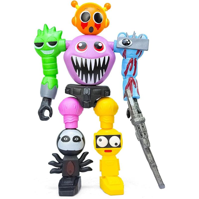 7 Inch Spunky Action Figure - Sprunky Toys Poseable & Detachable Joints ...