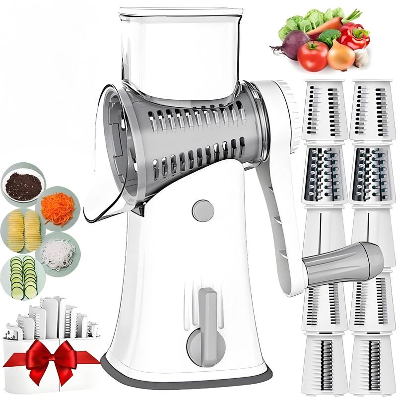 Rotating Cheese Grater, Rotary Cheese Shredder, 1 Set Manual Food ...