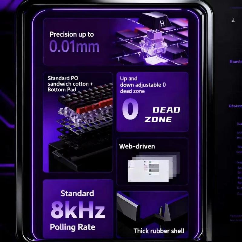 DICHEN DC67 Magnetic Switch Mechanical Keyboard – 8000Hz Polling Rate ...