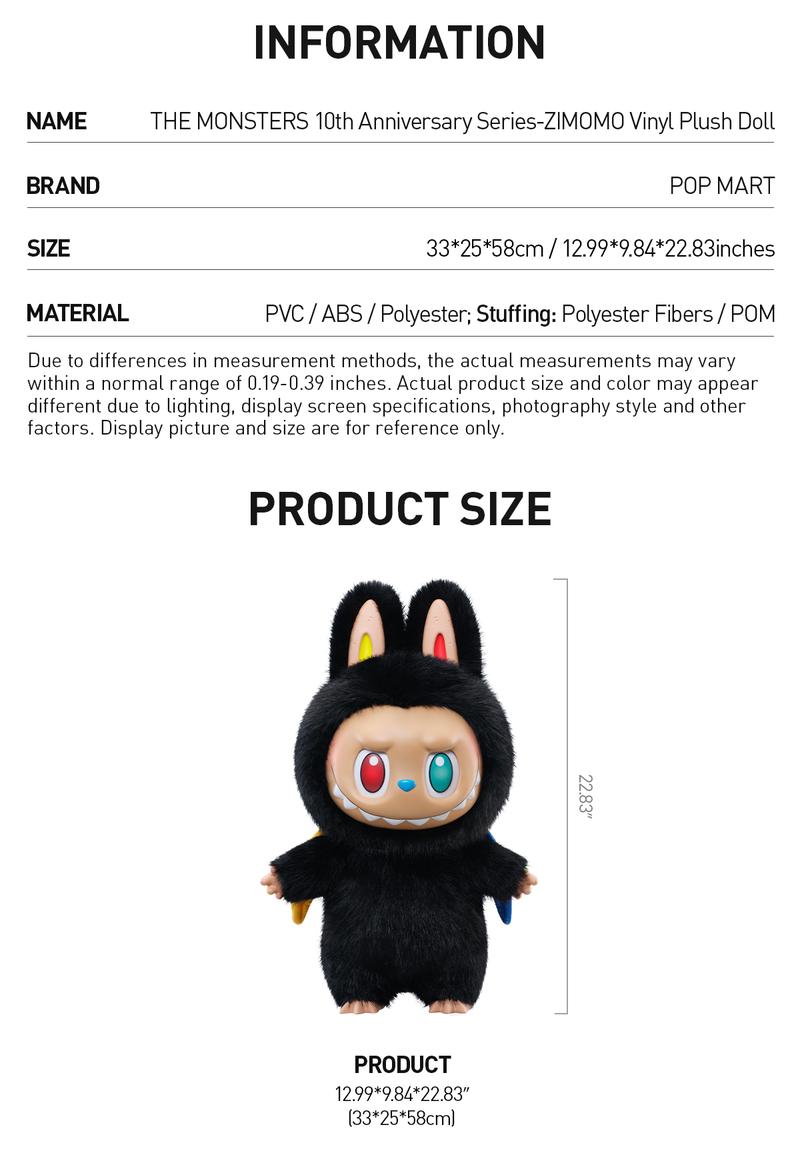 【New Arrival】POP MART THE MONSTERS 10th Anniversary Series-ZIMOMO Vinyl ...