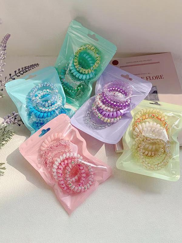 Cute Lovely Telephone Hair Ties, Minimalist Headwear Suitable for Thick ...