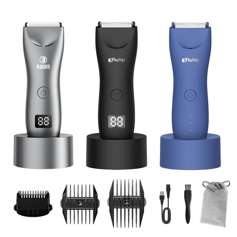 Adult Body Hair Clippers electric shave waterproof USB Rechargeable ...