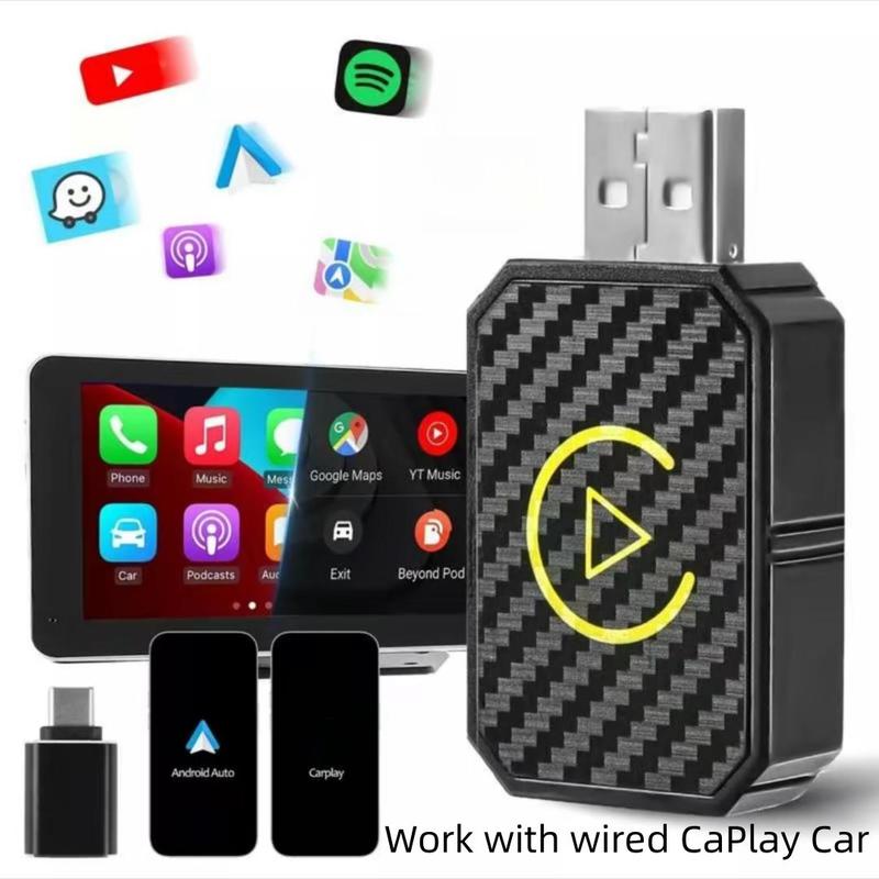 Wireless Car Adapter, Car Adapter Compatible with CarPlay, Plug & Play ...