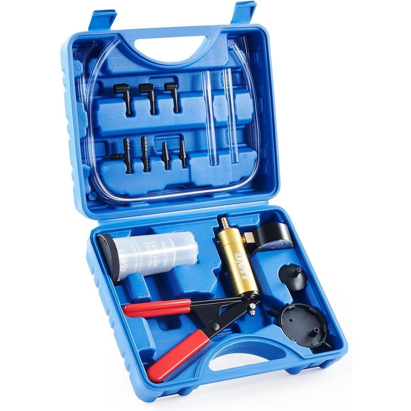 Orion Motor Tech Brake Bleeder Kit with Hand Vacuum Pump and Adapters ...