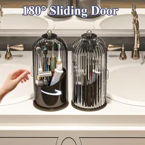 1 count Dustproof Toothbrush Holders with Cover Rotating Electric ...