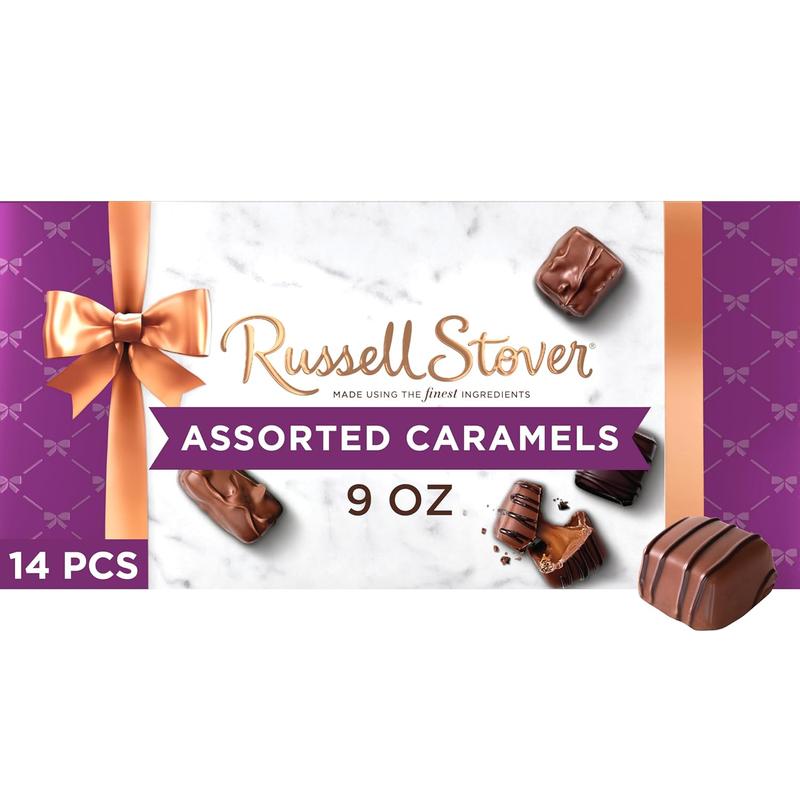 Russell Stover Assorted Caramels in Milk and Dark Chocolate, Mother's ...
